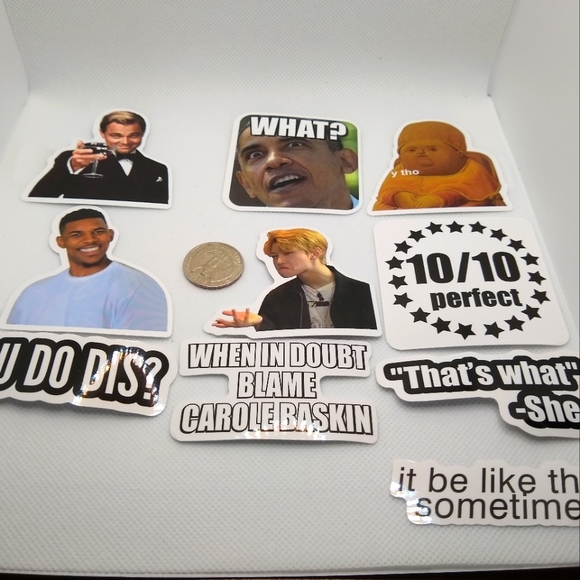 Design | 5 For 2 Funny Meme Stickers Set Of 10 | Poshmark